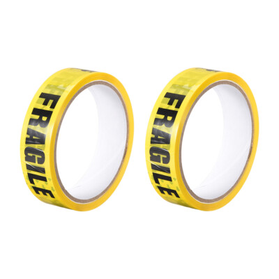 Caution Warning Tape FRAGILE Marking, 82 Ft x 1 Inch(LxW), Yellow Black ...