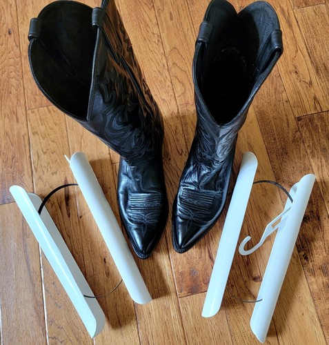 J Chisolm Men's Leather Cowboy Boots Pointed Toe Size 11 D USA Boot ...