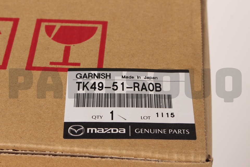 TK4951RA0B Genuine Mazda GARNISH A (R),SIDE TK49-51-RA0B | eBay