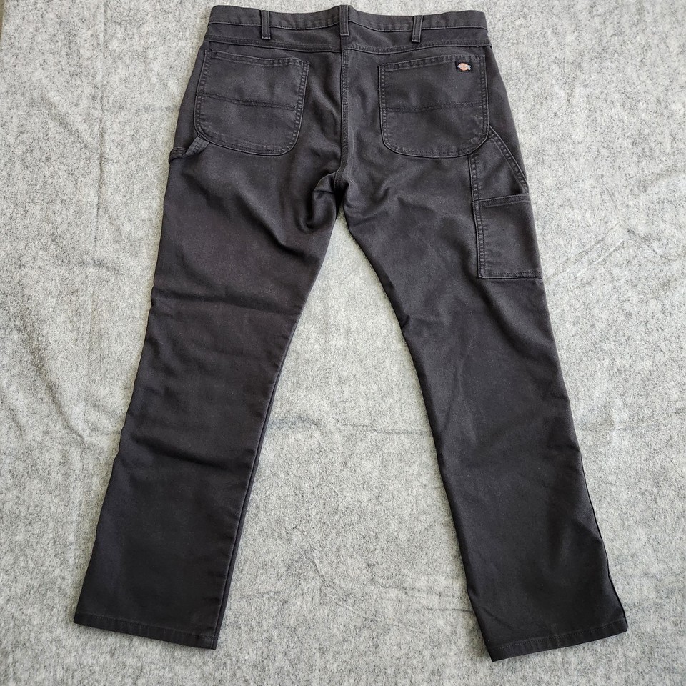 Dickies Flex Carpenter Work Pants Men's 38x30 (39x29) Black Slim Taper Farm Duty | eBay