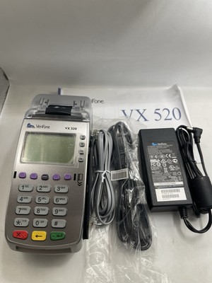 Verifone VX520 Credit Card POS Terminal (GPRS version no battery) 99% ...