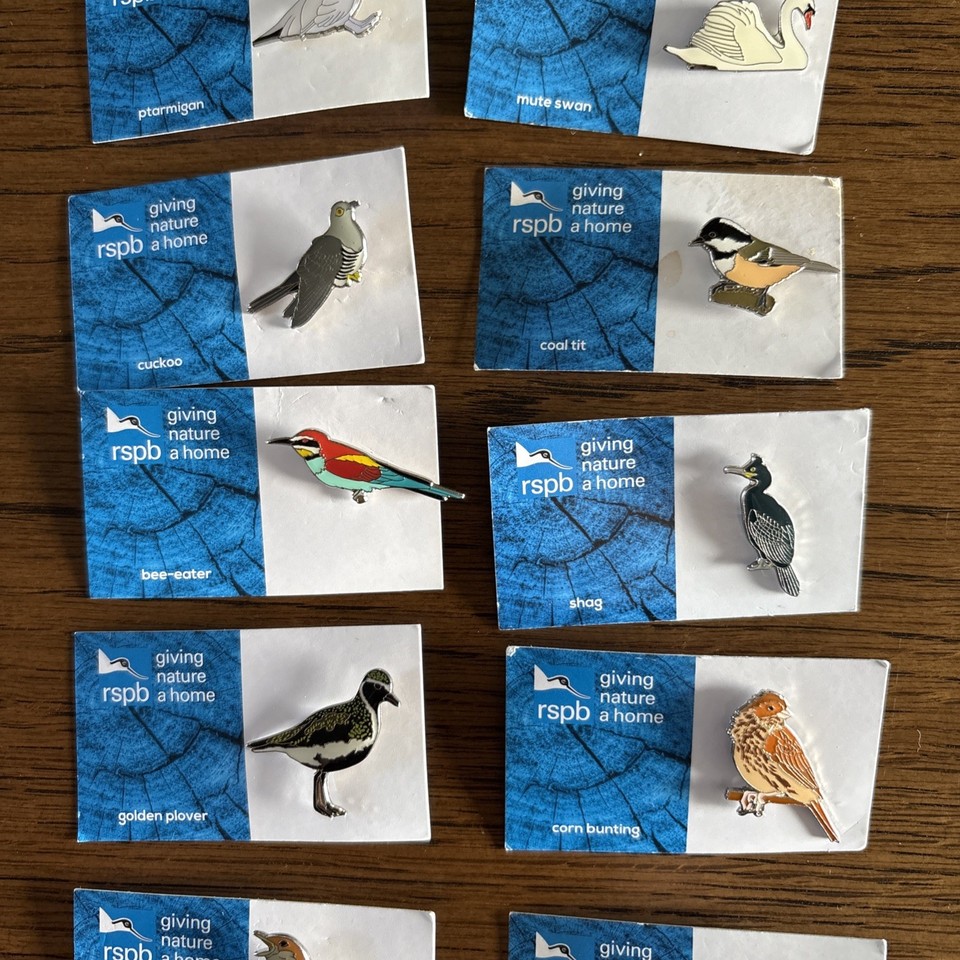 10x RSPB GNAH PIN BADGES | eBay UK