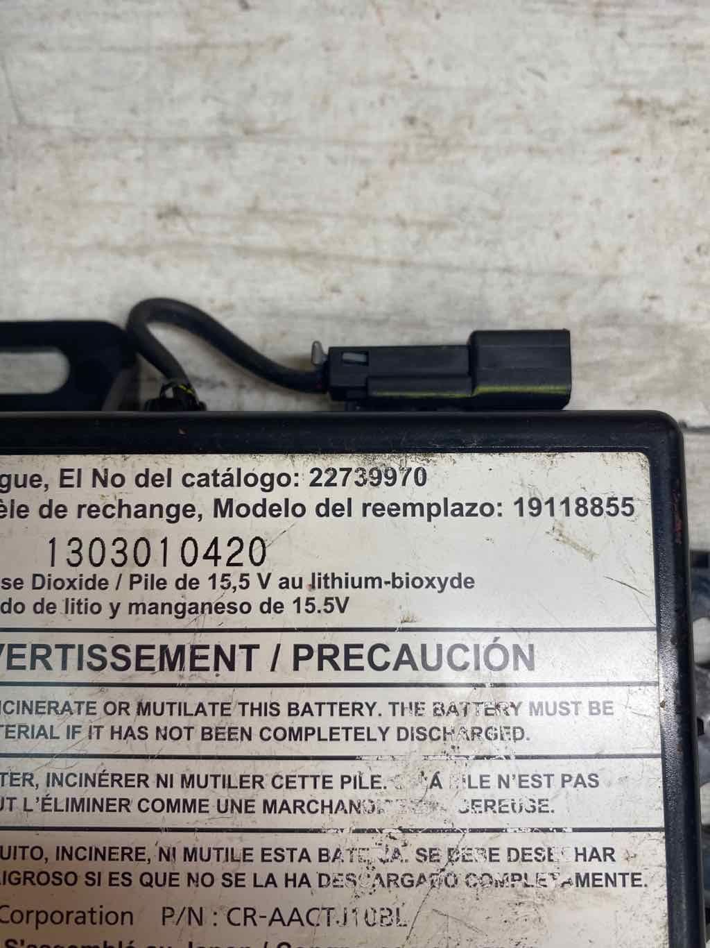 2013 CHEVROLET CAMARO BATTERY BACK UP CONTROL MODULE UNIT OEM 22739970 ...