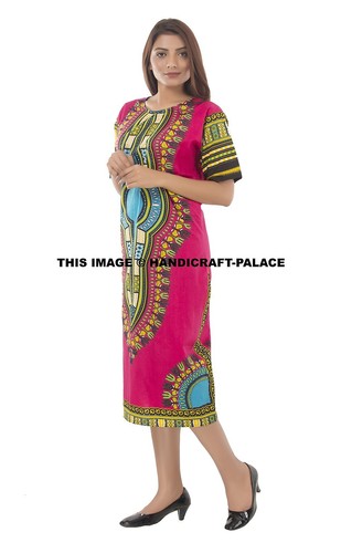Fashion Womens Traditional African Print Dashiki Dress Party Tops