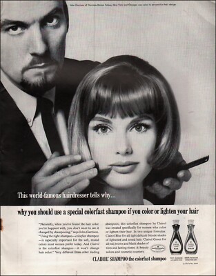 1964 Vintage ad Clairol Shampoo retro Hair care product fashion photo ...