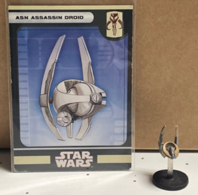 WOTC Star Wars Miniatures - ASN Assassin Droid #36 w/ Card | eBay