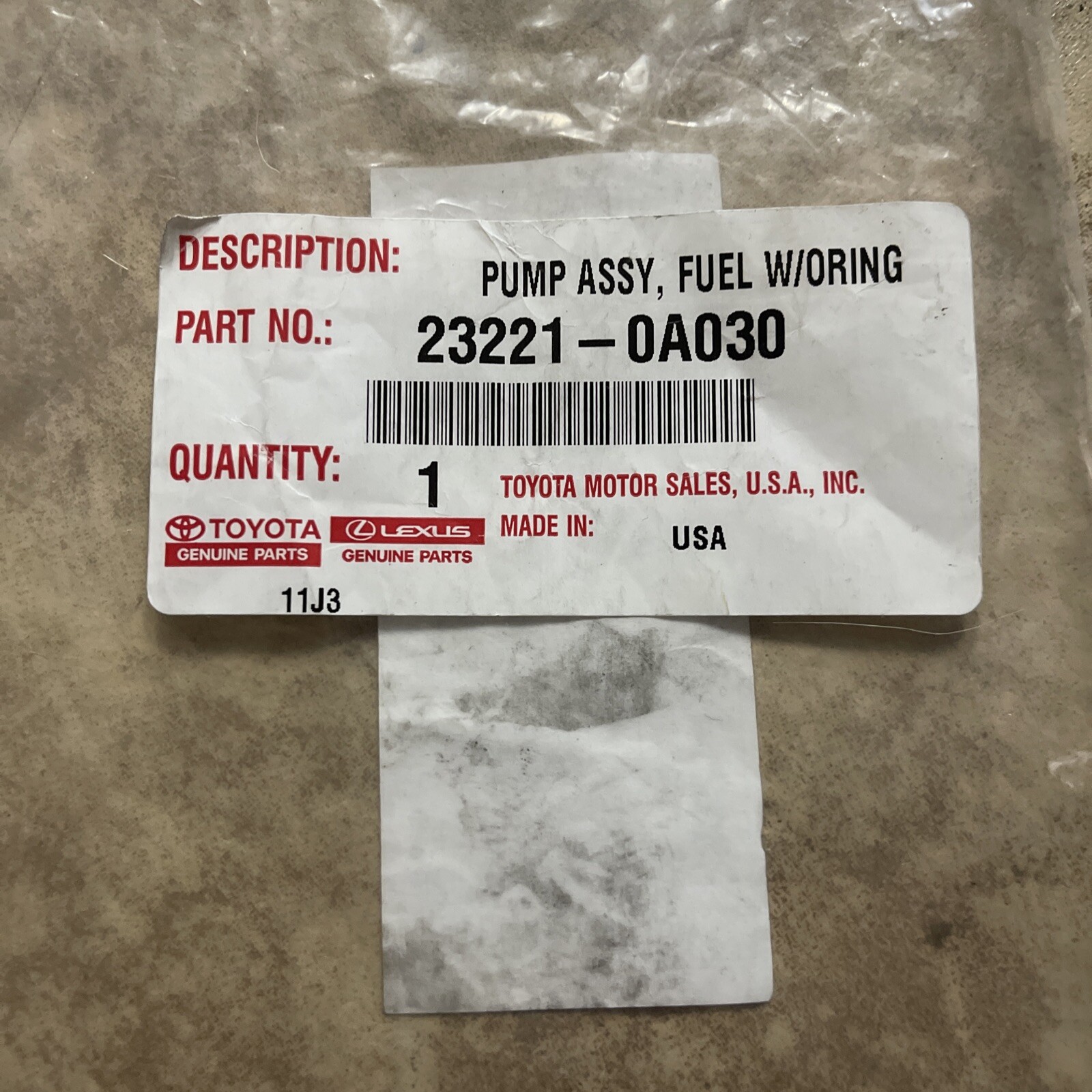 Genuine OEM Electric Fuel Pump for Toyota 232210A030 for sale online | eBay