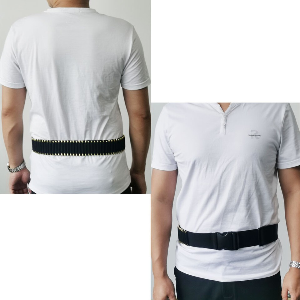 50 Round 100 Shells Rifle Bullet Cartridge Bandolier Ammo Belt F/ .22LR ...