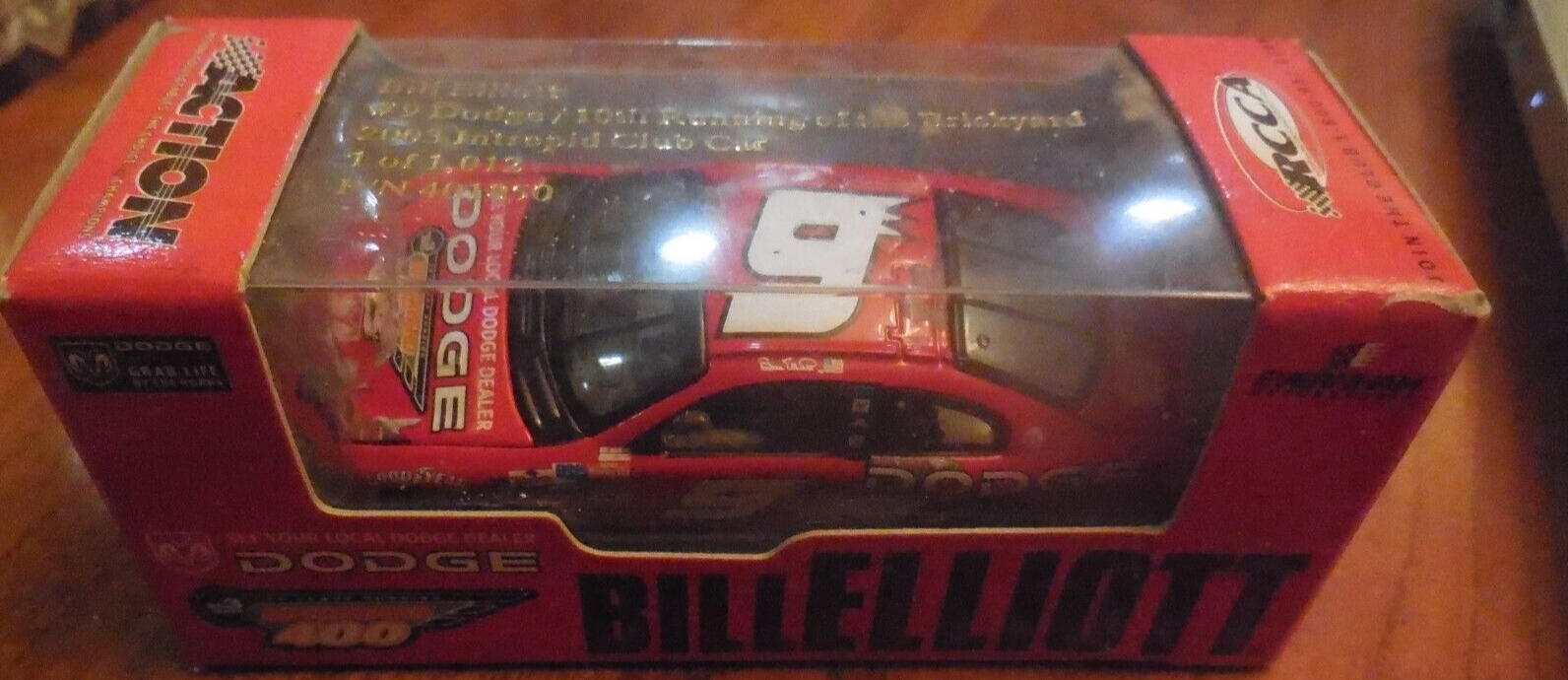 2003 #9 Dodge Action Bill Elliot Diecast Car 1/64 # 1/1,012 Intrepid ...