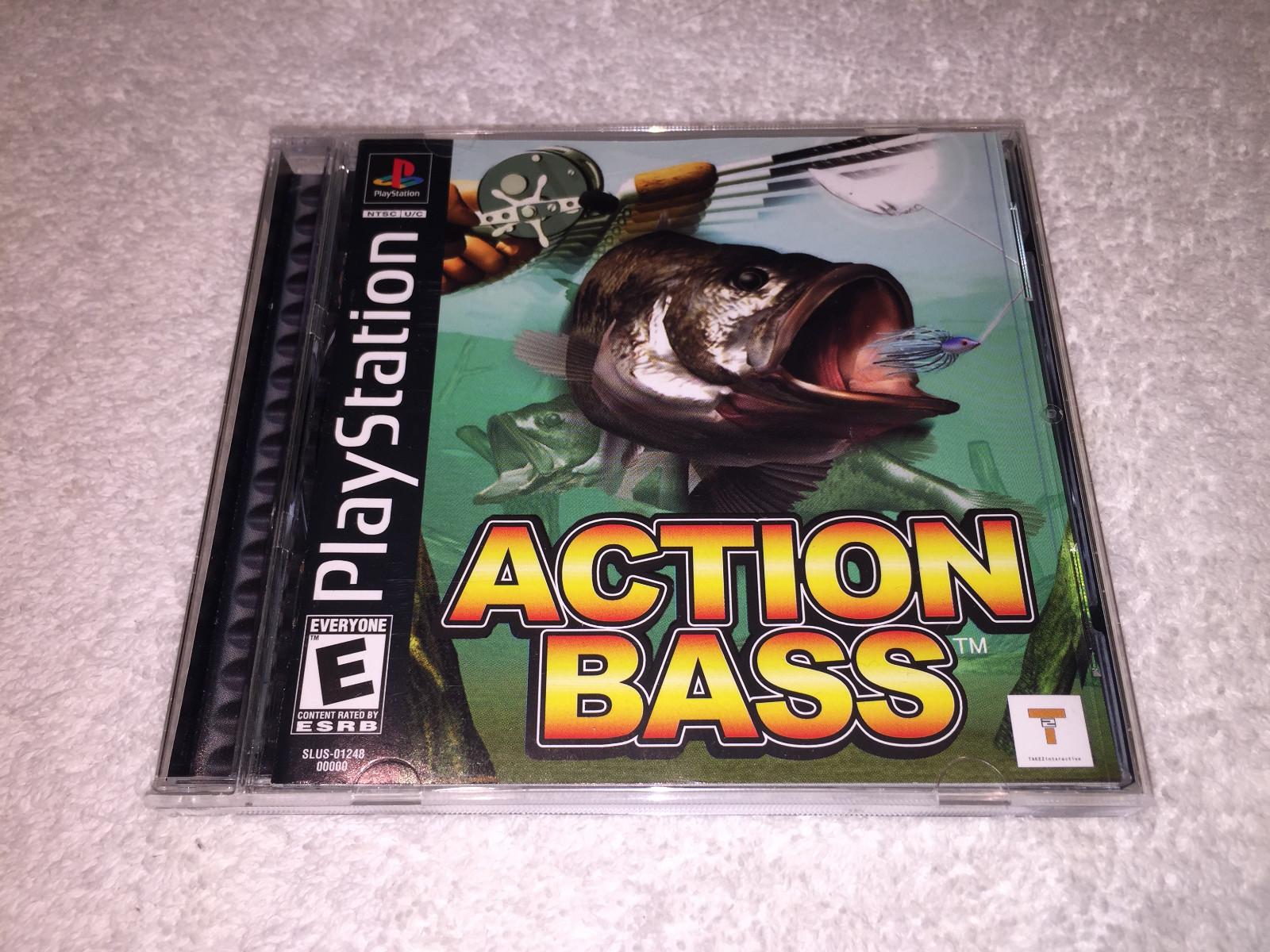 Action Bass (Sony PlayStation 1, 2000) Black Label PS1 Complete Nr Mint ...