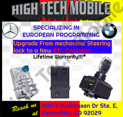 Mercedes Benz Electronic Steering Lock ESL Repair Programming W204 C207 ...