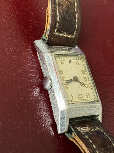 1930s Buren Mens Watch Swiss Made Art Deco Style Tank Case With ...