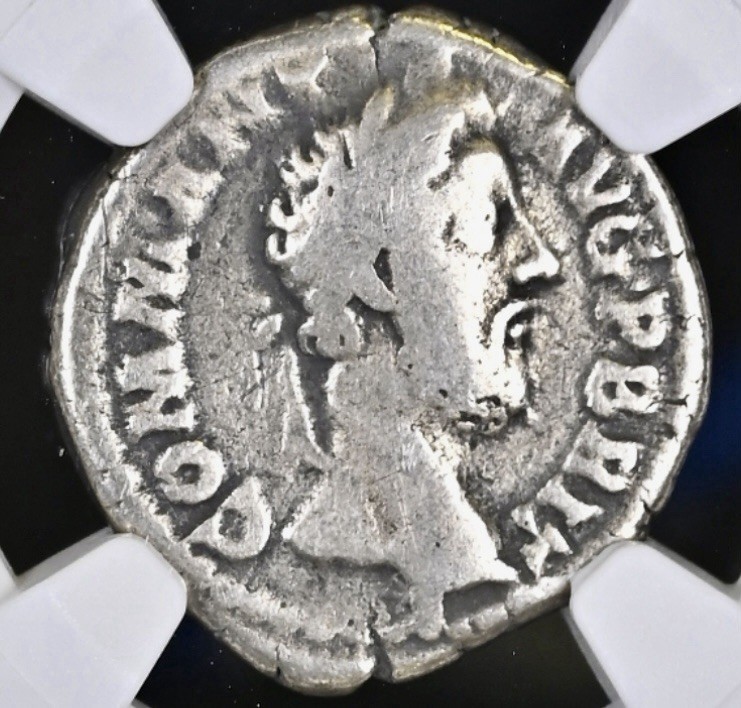 Roman Emperor Commodus Silver Denarius NGC Genuine Ancient Coin 177 ...