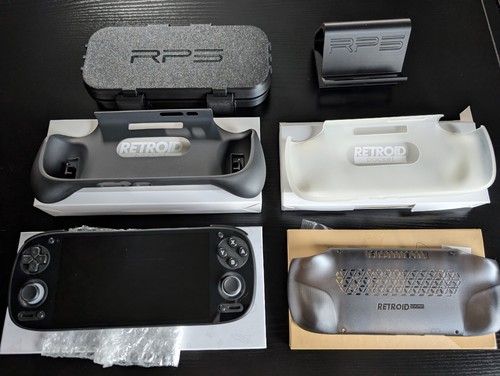 Retroid Pocket 5 Black w/ Two Cases, Grip, Screen Protector Original ...