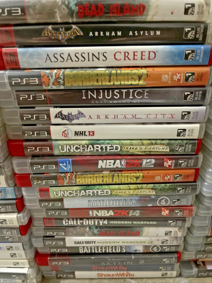 Lot of 80 Playstation 3 PS3 Games in Cases Bulk Wholesale Lot | eBay