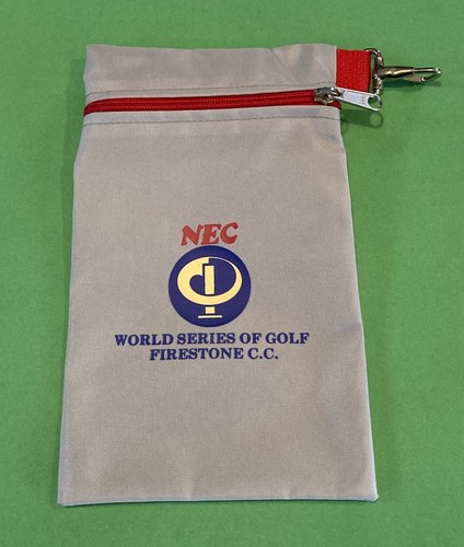 NEC World Series of Golf Firestone C.C. Golf Ball & Tee Bag w/Bag Clip ...