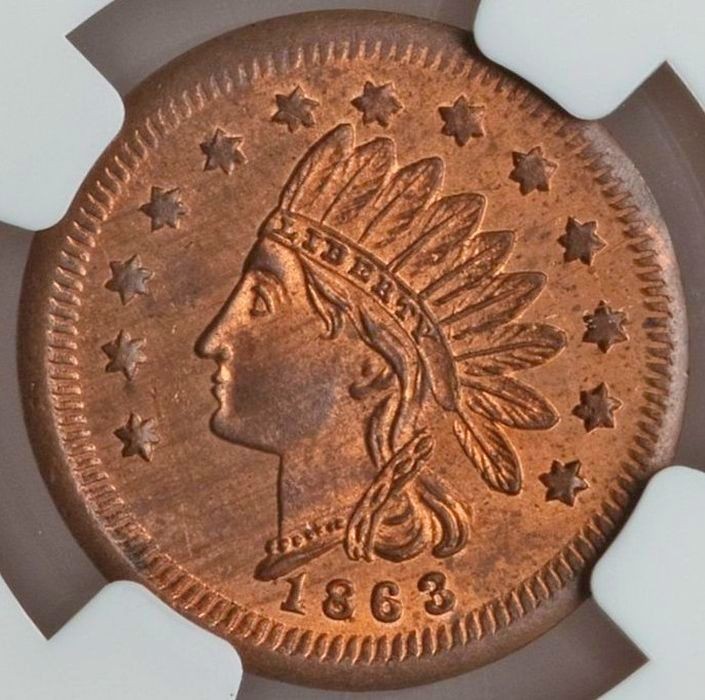 Detroit MI225AEa-5a1 R-9 NGC MS-65 RB - F. Geiss & Bro's Fire & Water ...