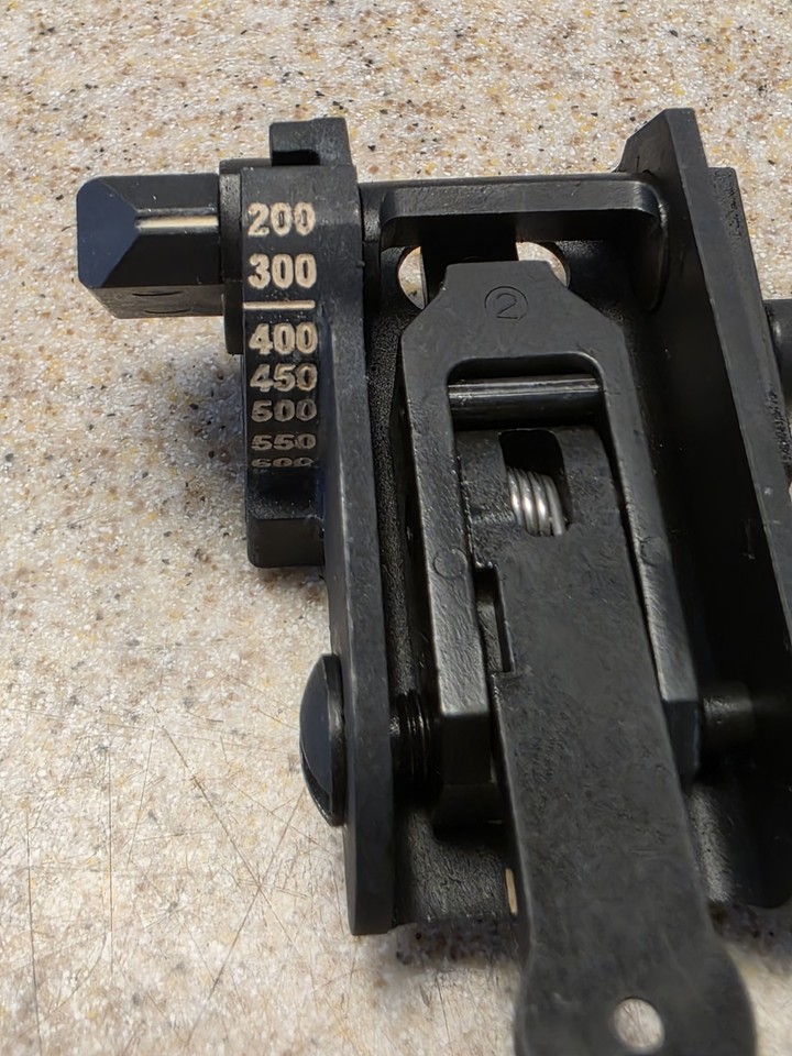 MATECH Flip-Up Adjustable USGI Backup Iron Rear Sight Black BUIS 5.56 BDC Used | eBay