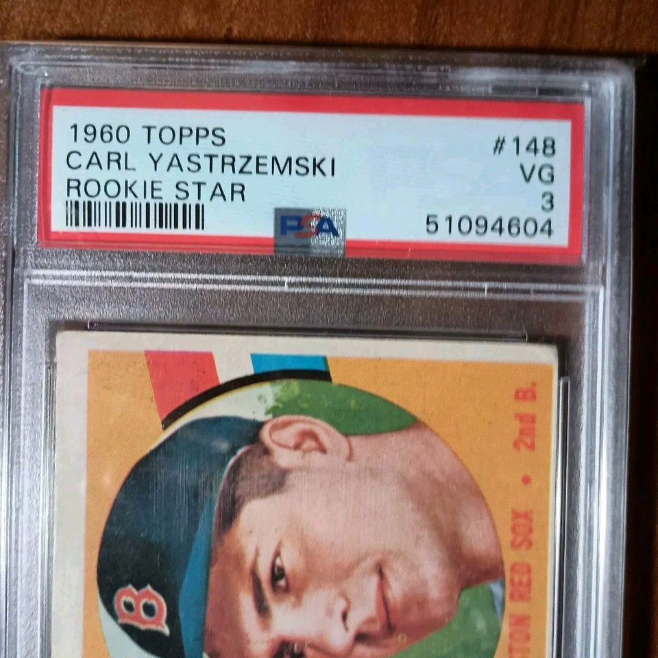 1960 TOPPS CARL YASTRZEMSKI #148 ROOKIE CARD BOSTON RED SOX PSA 3 VG | eBay