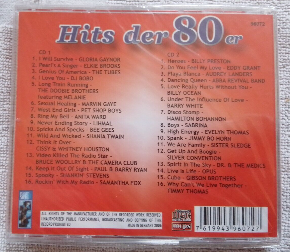 Various – Hits Der 80er - Hits Of The 80's - Brand New & Sealed CD ...