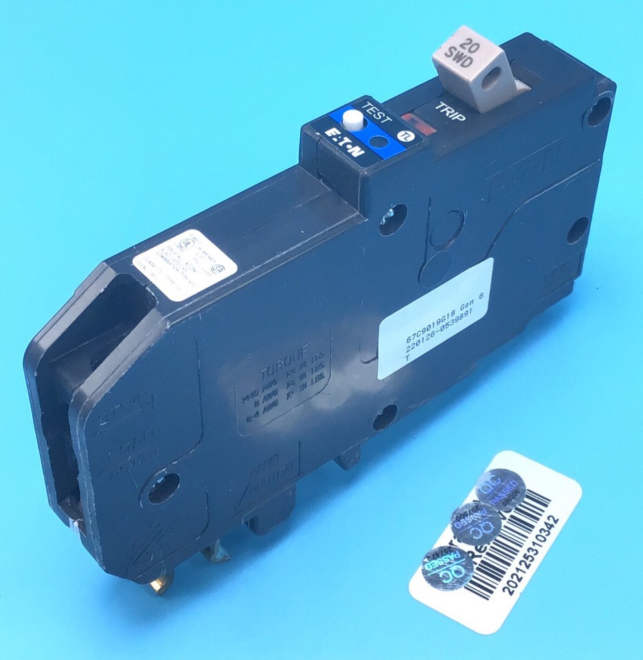 New Circuit Breaker CHFP120DF 20 Amp 1 Pole 120V Dual GFCI/AFCI PLEASE ...