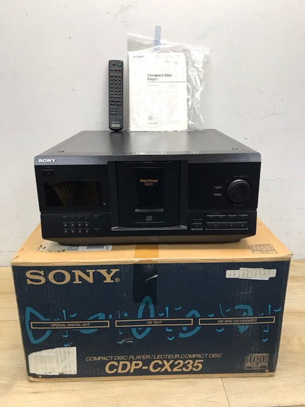 Sony CDP-CX235 200 Disc Carousel Mega Storage CD Changer w/ Manual ...