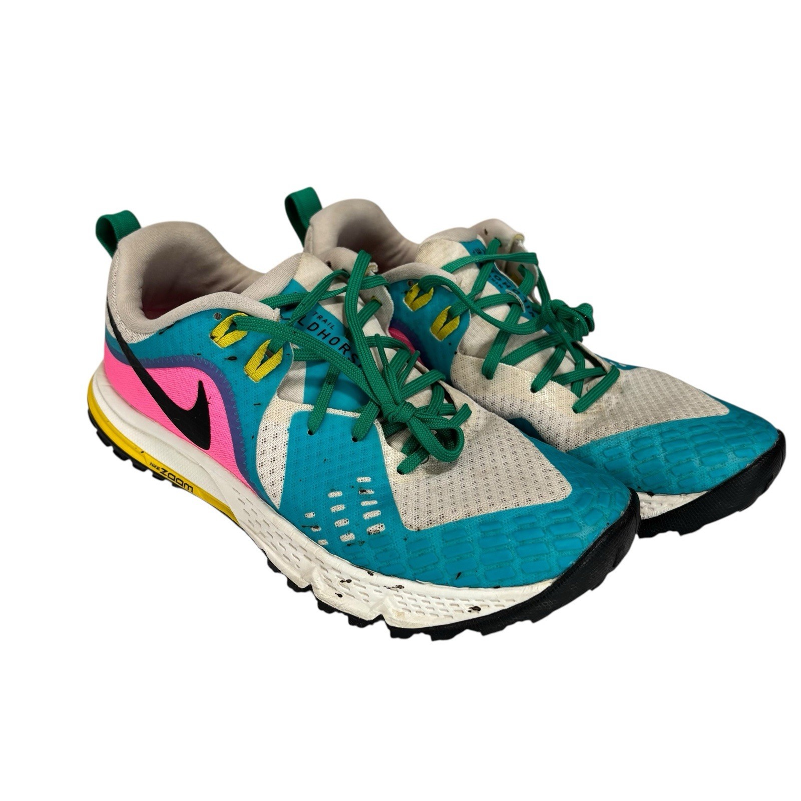 Nike Air Zoom Wildhorse 5 Trail Running Shoes Women's 9 Teal Pink ...