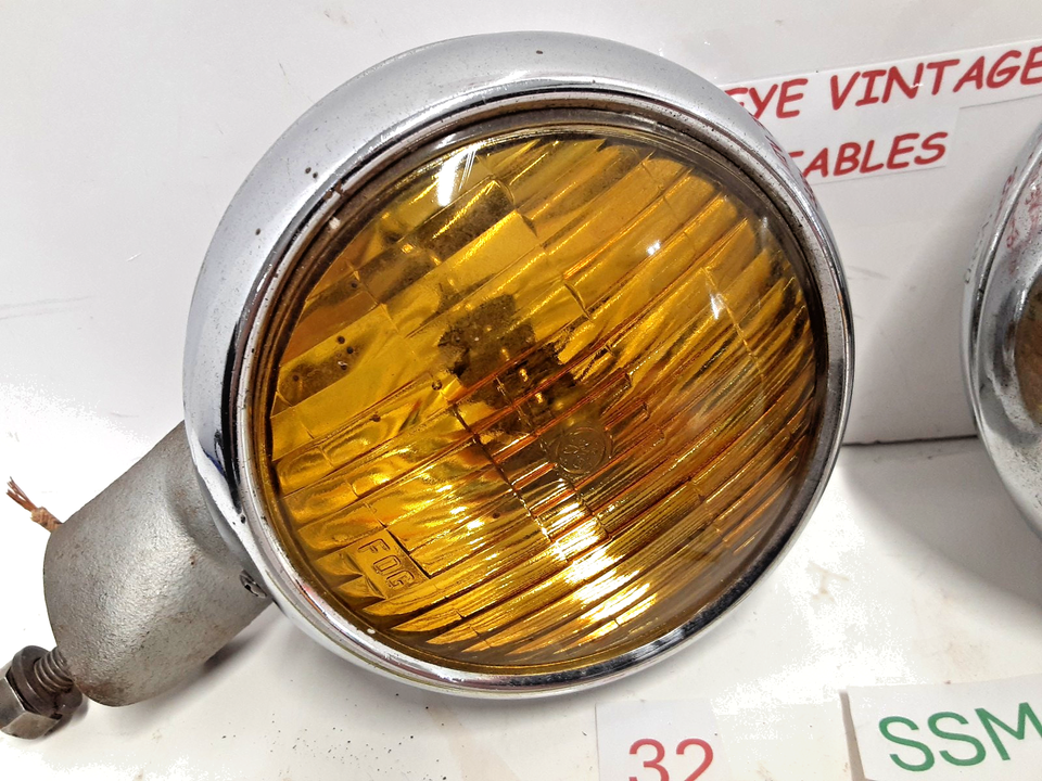 VINTAGE CATS-EYE FOG LAMPS 7600 PACKARD CHEVROLET BUICK FORD ...