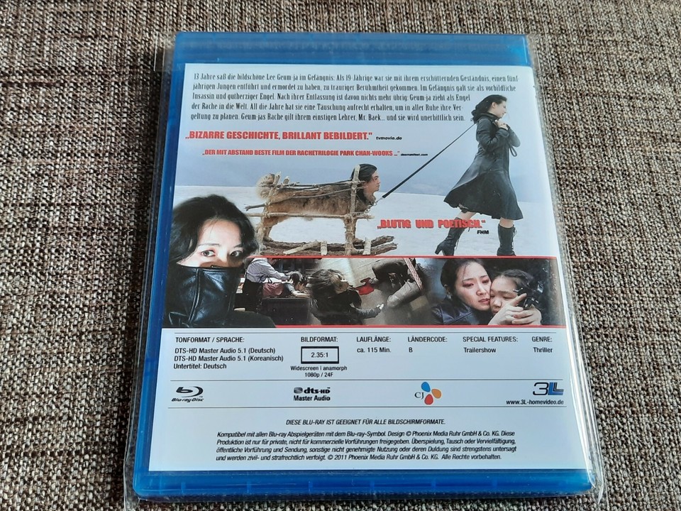 LADY VENGEANCE deutsche Uncut Blu-Ray Park Chan-wook Oldboy Trilogie ...