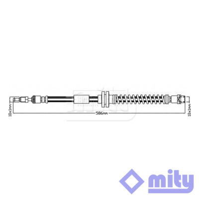 Fits VW Amarok 2010- 2.0 TDi 3.0 Brake Hose Front Mity 2H0611701 | eBay UK