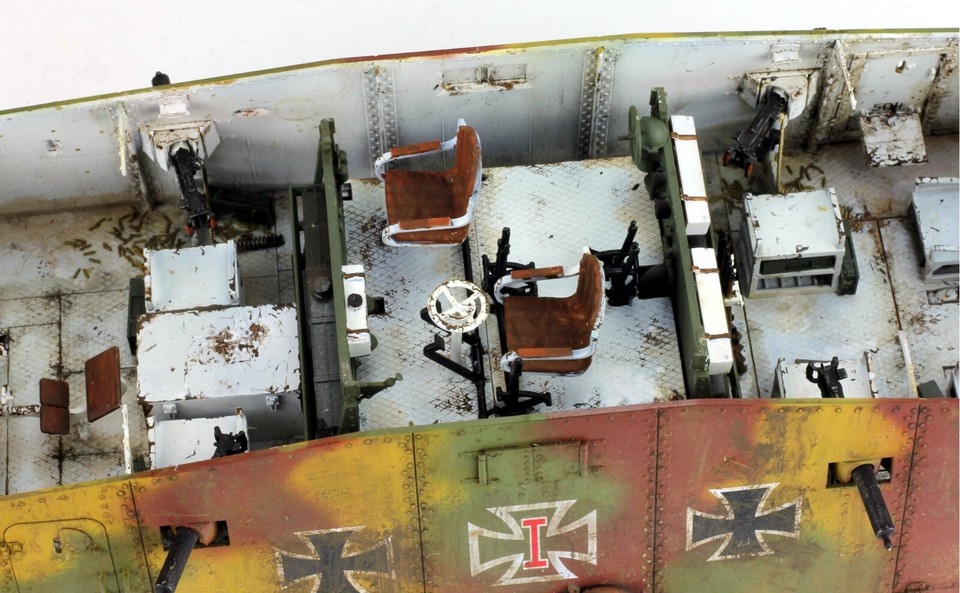 (Pre-Order) German A7V KRUPP Tank (Full Interior) WWI 1:35 Pro Built ...