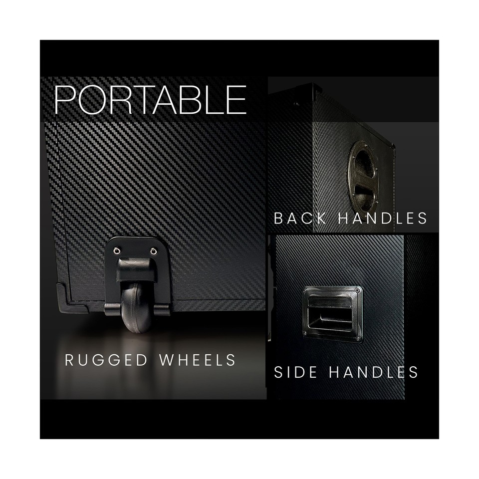 QFX Party Speaker Bundle | SBX-212W Bluetooth Large Party Karaoke ...