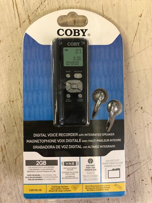 Coby CX-R190 Handheld Digital Voice Recorder 2GB 716829151907| eBay