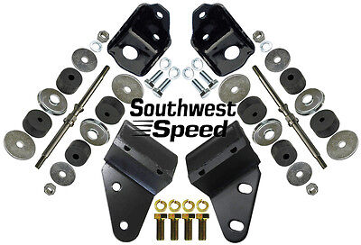 NEW 1955-57 CHEVY FRONT & REAR MOTOR MOUNT KIT,SBC V-8,BELLHOUSING ...