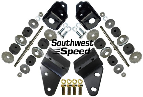 NEW 1955-57 CHEVY FRONT & REAR MOTOR MOUNT KIT,SBC V-8,BELLHOUSING ...
