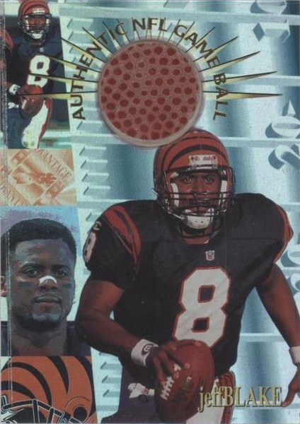 1996 Collector's Edge Advantage - Authentic Game Ball #G29 Jeff Blake ...
