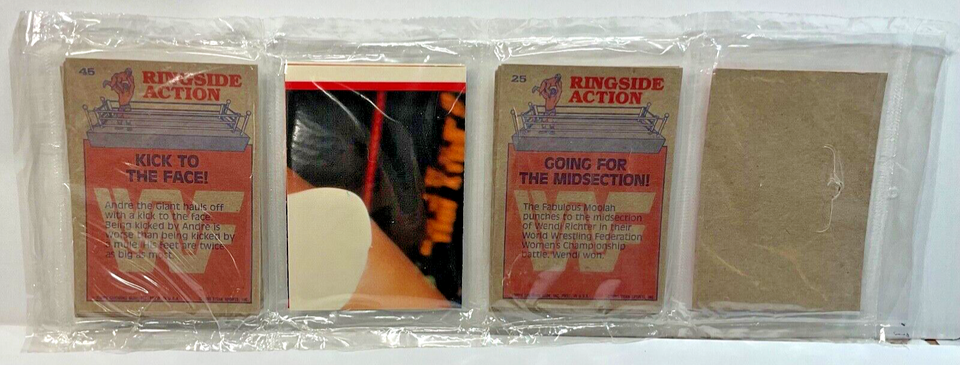 1985 TOPPS WWF RACK PACK UNOPENED HULK HOGAN SNUKA ANDRE THE GIANT ON ...