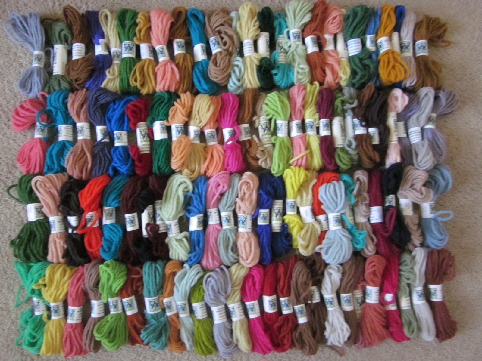 Lot of 100 skeins Waverly Needlepoint Tapestry Yarn Many colors! | eBay