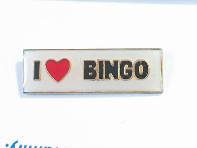 I Love Bingo Pin, Vintage Enamel Lapel Pin | eBay