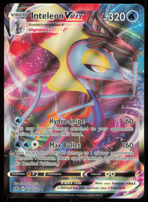 Pokémon TCG Inteleon VMAX Rebel Clash 050/192 Holo Ultra Rare NM | eBay