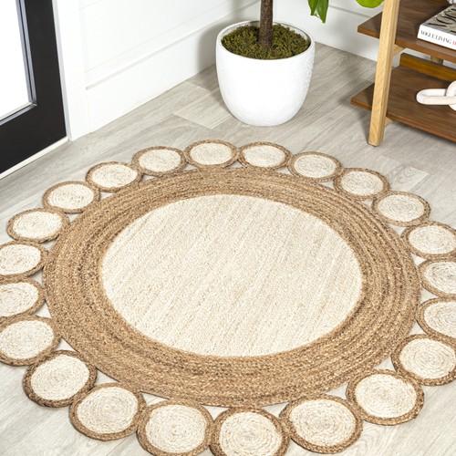 JONATHAN Y Lighting RNF113-4R Ansa Collection 4' x 4' Jute Power ...