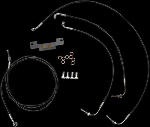 LA STD Black 15-17in Handlebar Controls Kit wo ABS Harley Road Glide 17 ...