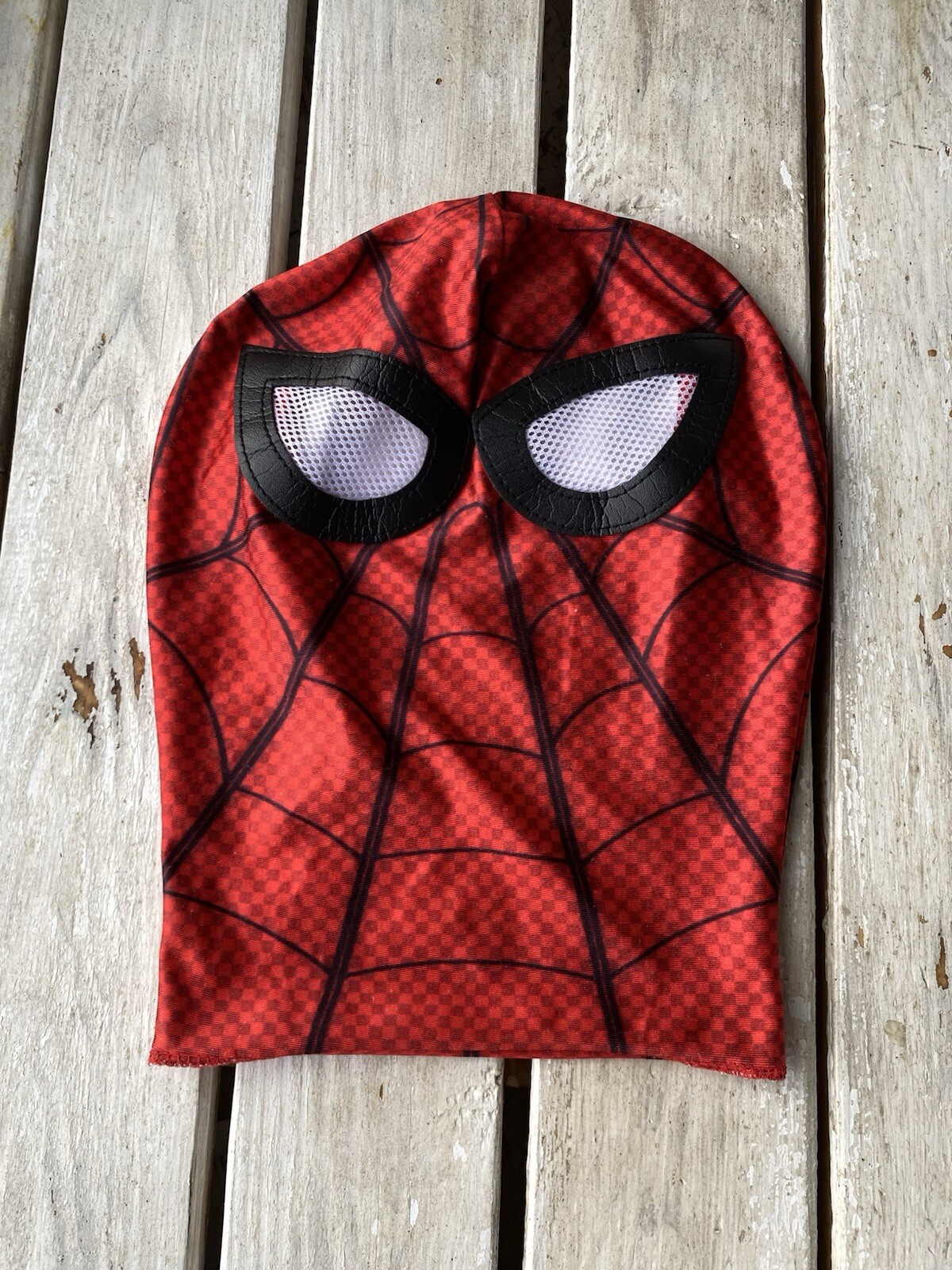 Japanese Red Balaclava Spider Man Design Masked Hat OS - Gem