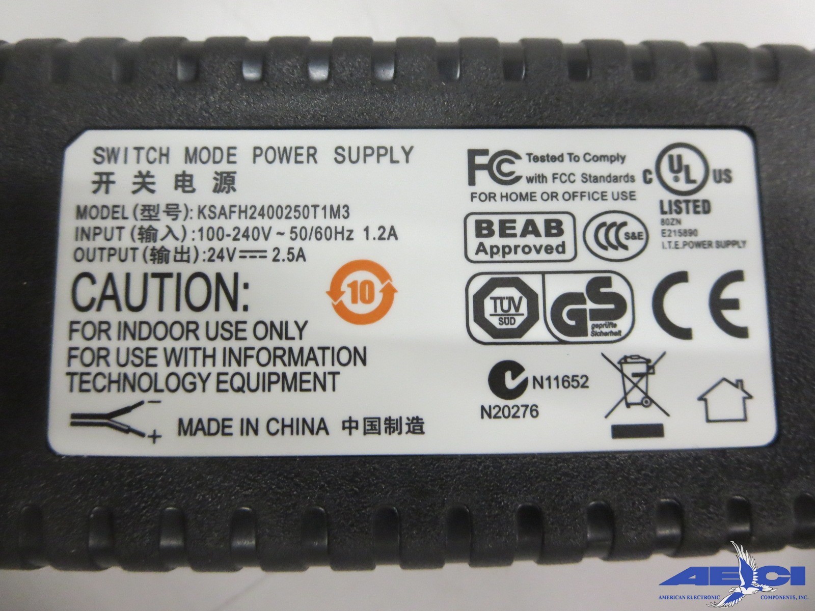 TYCO RFID Portal Power Supply Input KSAFH2400250T1M3 for sale online | eBay