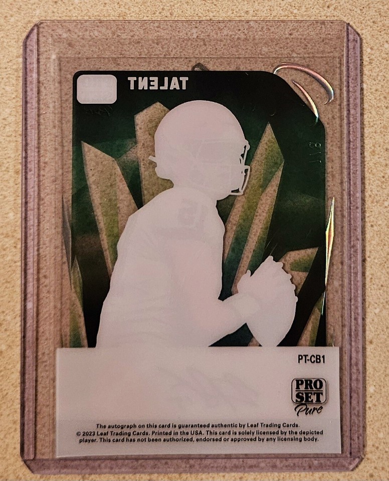 Carson Beck 2023 Leaf Pro Set Pure SSP Acetate Autograph #d /8 ...