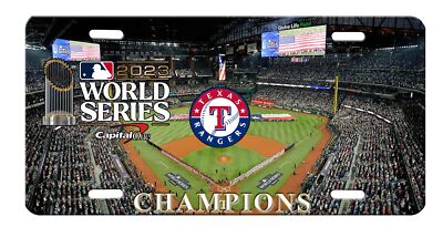 Tribute Plate Texas Rangers 2023 World Series Championship License ...