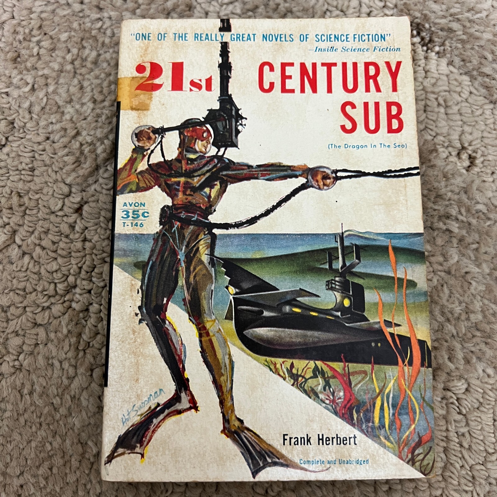 21st Century Sub Science Fiction Paperback Book by Frank Herbert Avon ...