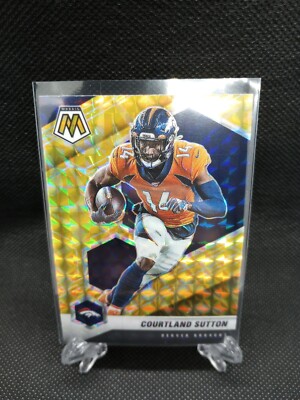 2021 Panini Mosaic Yellow Reactive Courtland Sutton #70 | eBay