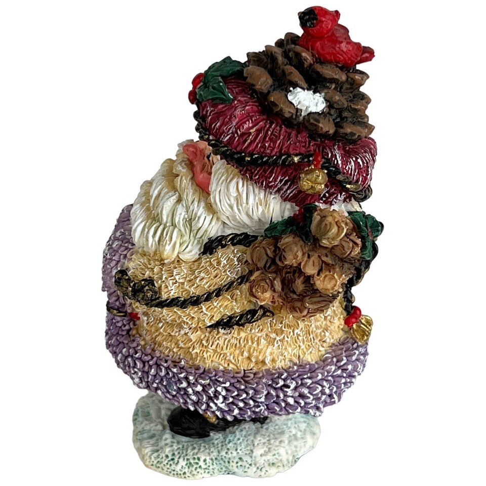 Possible Dreams Crinkle Claus Santa Claus Figurine Christmas Pine Cone ...