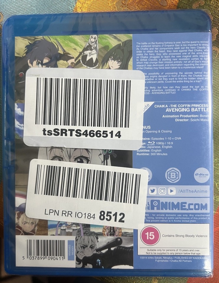 New Chaika-The Coffin Princess Avenging Battle Season 2 DVD BluRay | eBay